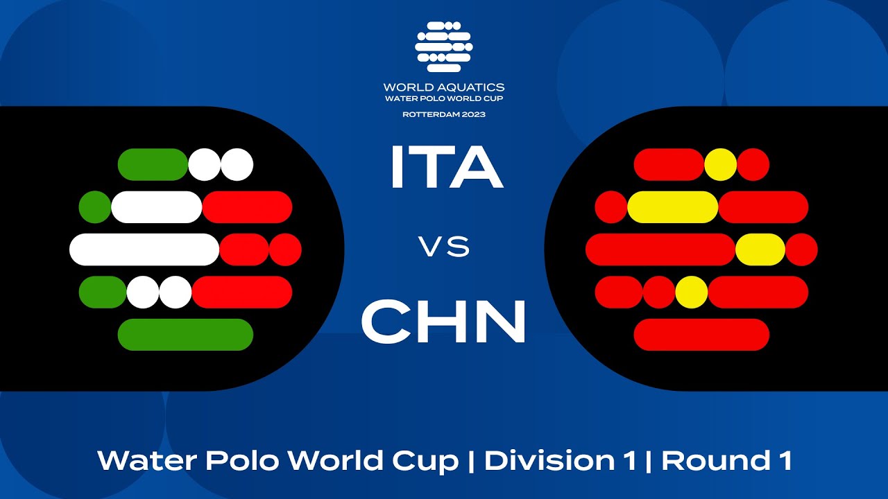 LIVE | Italy vs China | Water Polo World Cup 2023 | Rotterdam - YouTube