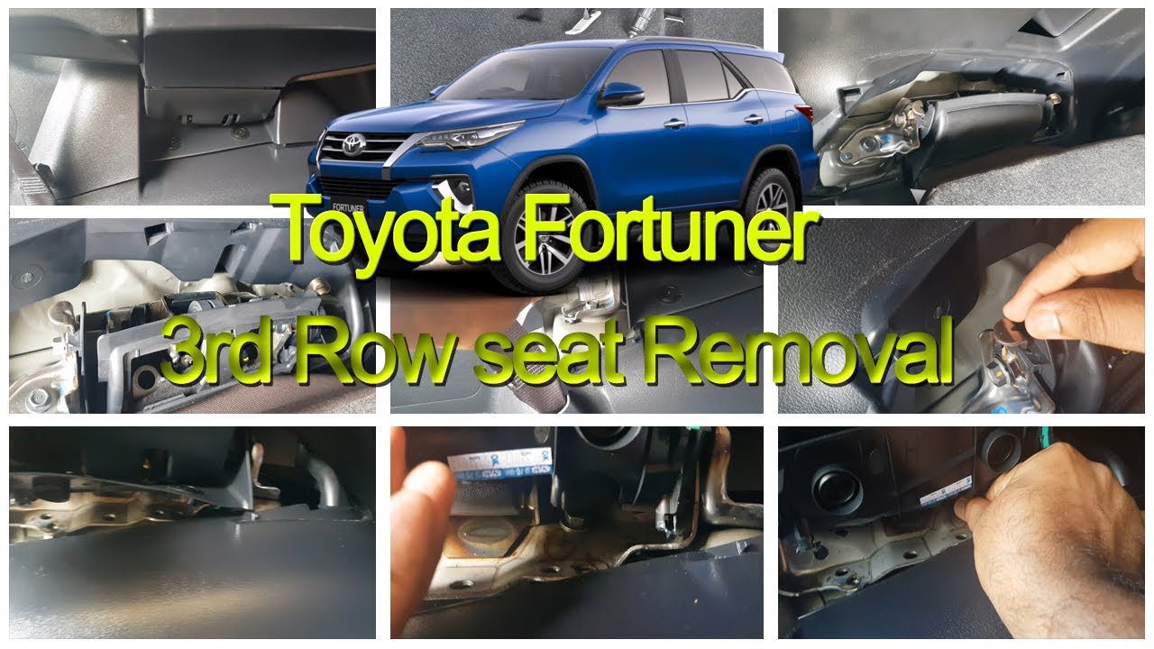 Toyota Fortuner 3rd Row Seat Removal(EASY METHOD) - YouTube