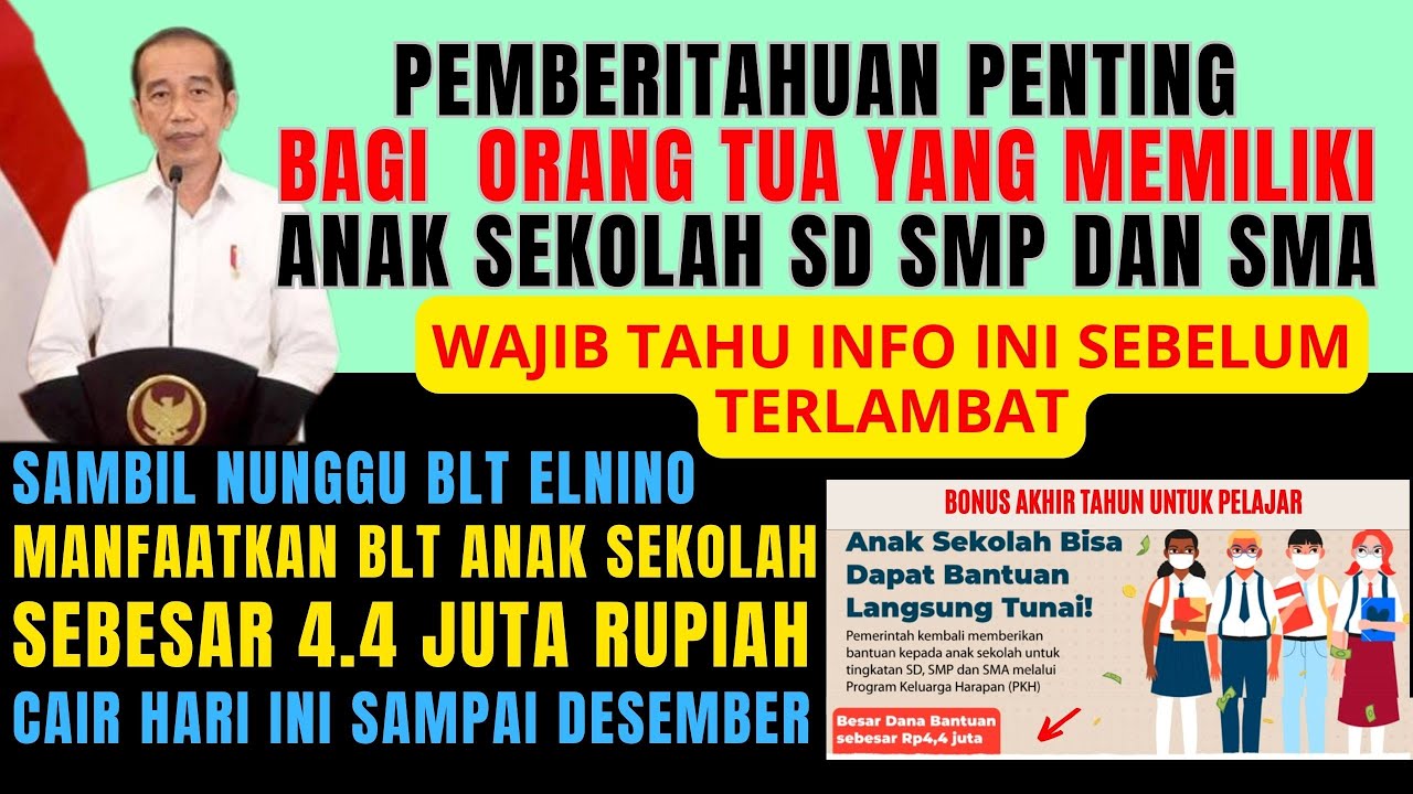 INFO PENTING BAGI PELAJAR / ORANG TUA SISWA SD SMP SMA WAKTU TERBATAS ...