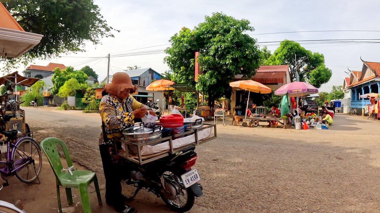 Countryside Street Food at Lvea Em Market, Oudong Resort, & More in ...