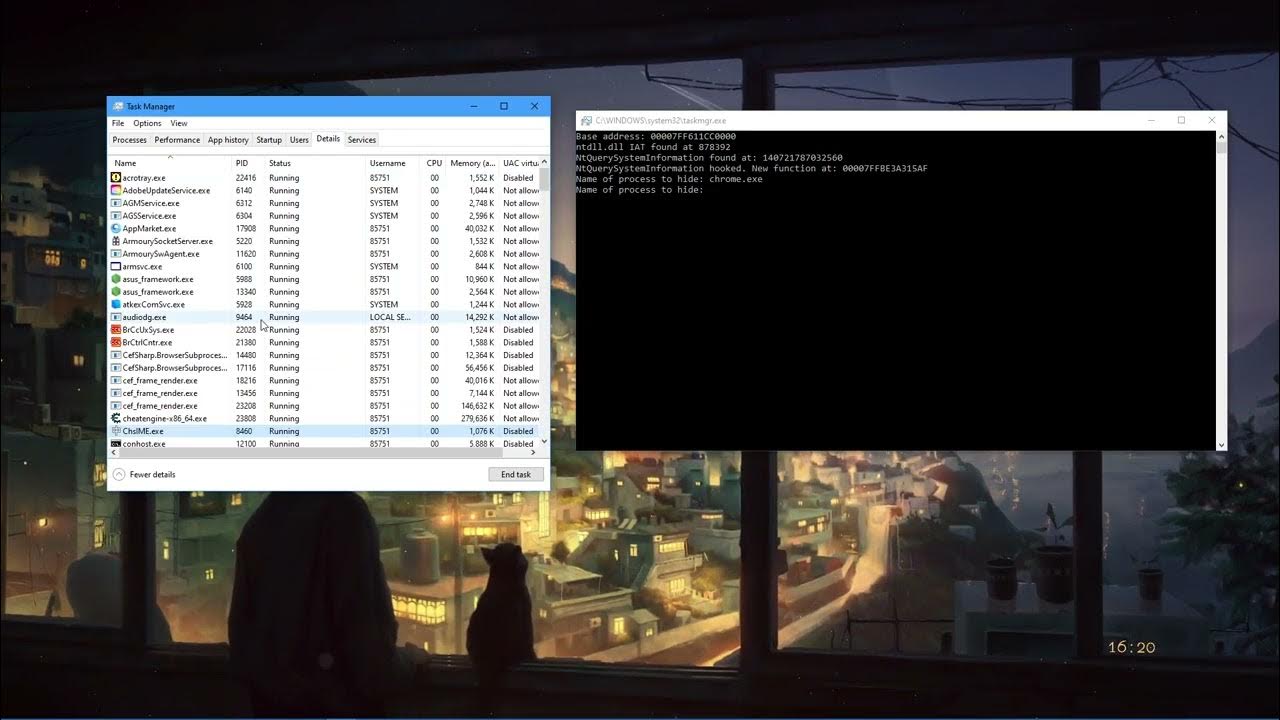 Hiding process/programs from Windows Task Manager - YouTube