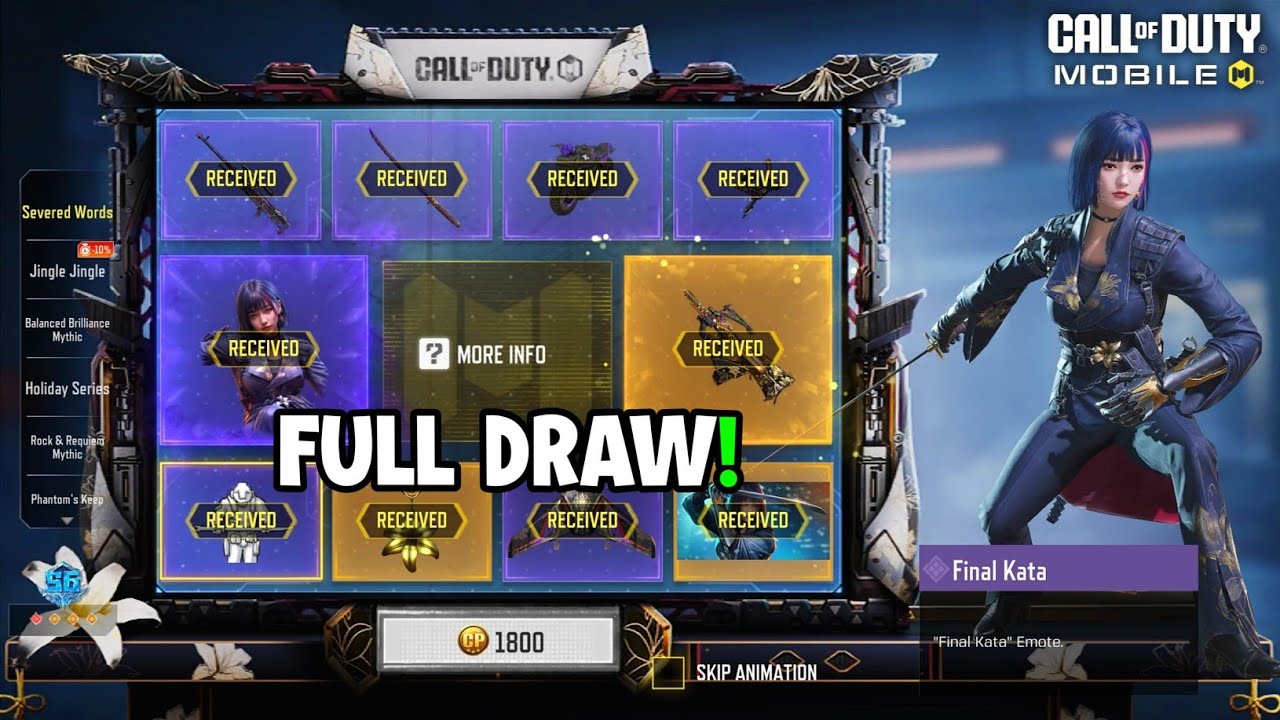 Buying Full Severed Words Draw CODM | Groza - Severed Flowers Cod ...