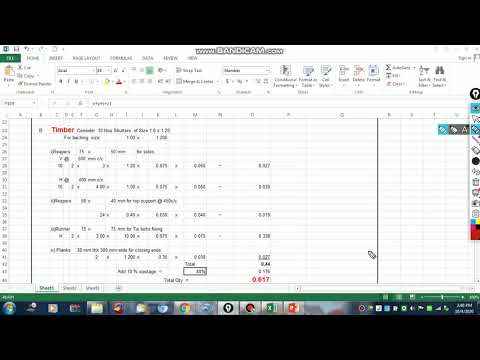 RATE ANALYSIS FOR RETAINING WALL FORMWORK - YouTube