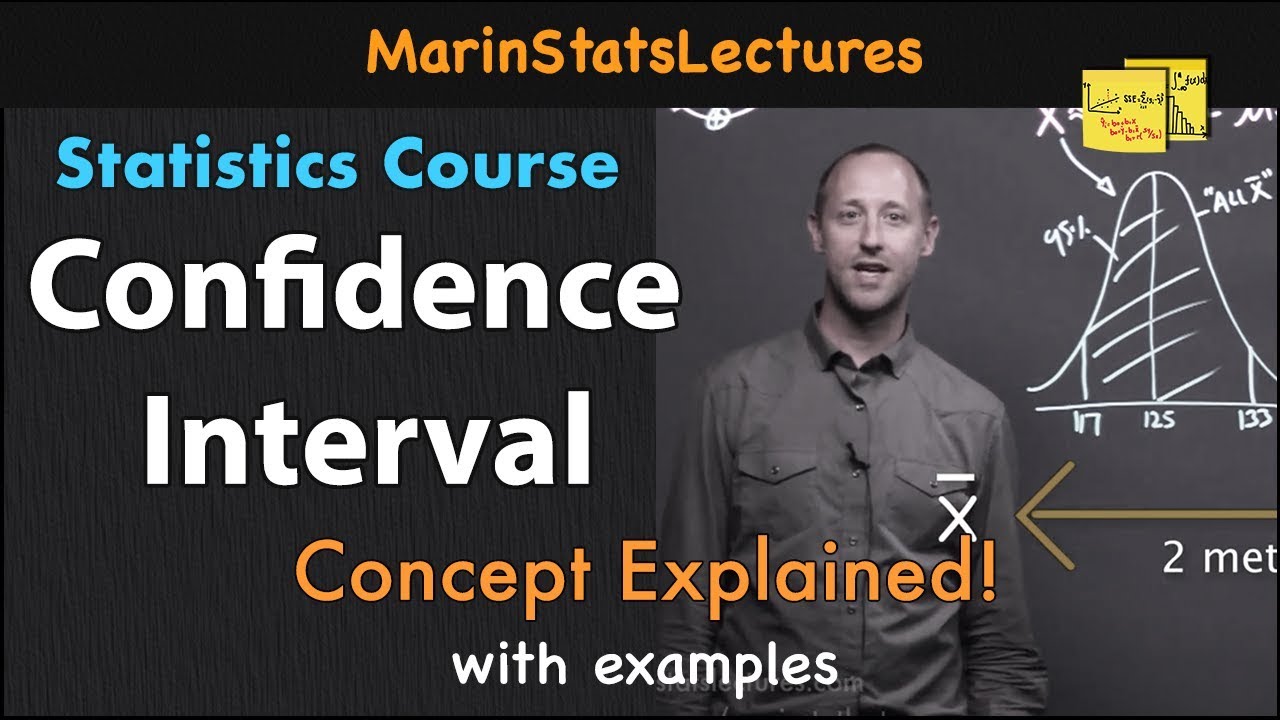 Confidence Interval Concept Explained | Statistics Tutorial #7 | MarinStatsLectures - YouTube