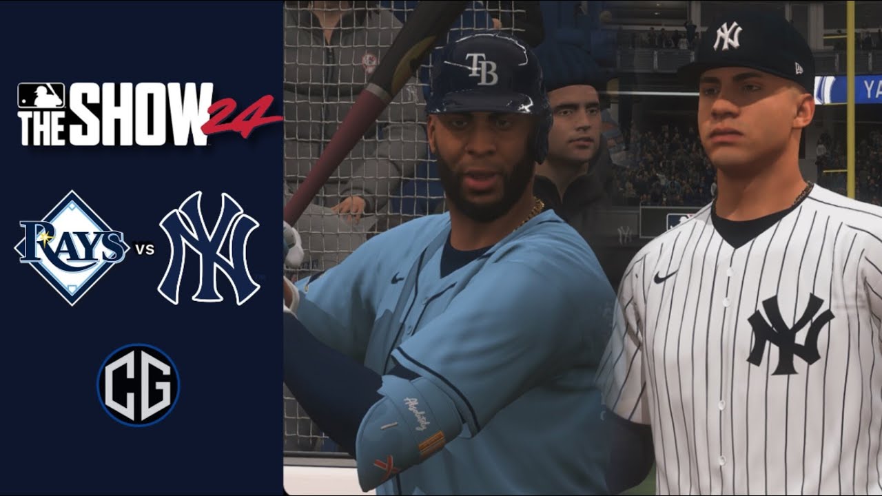 MLB The Show 24 Rays vs. Yankees Game 21 | PS5 60FPS - YouTube