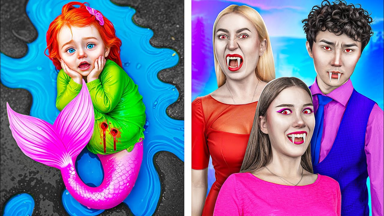 Una Pobre Chica Sirena en una Familia de Vampiros Ricos / Cómo ...