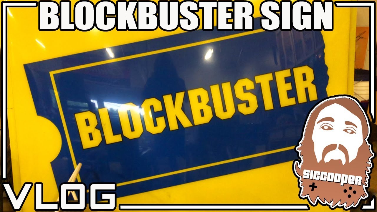 Blockbuster Sign At A Garage Sale?! | SicCooper - YouTube