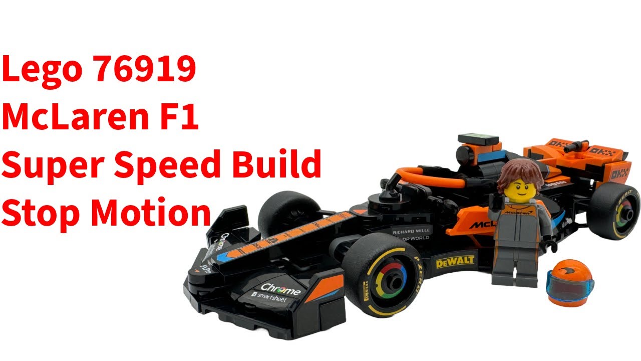 Lego 76919 - McLaren F1 Speed Build Stop Motion - YouTube