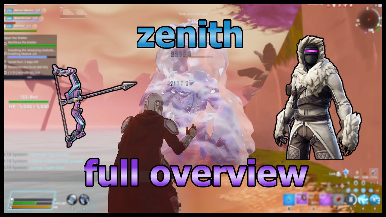 Sub-zero Zenith Full over view in Fortnite Save The World - YouTube