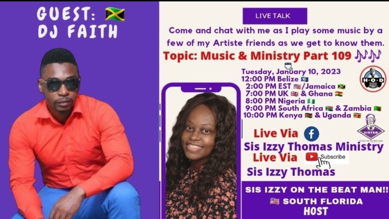 Topic: Music and Ministry Part 109: DJ Faith 🇯🇲 - YouTube