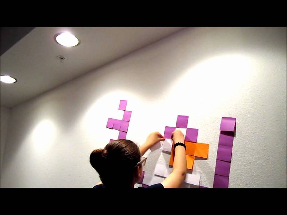 8-bit Angry Birds Sticky Note Art - YouTube