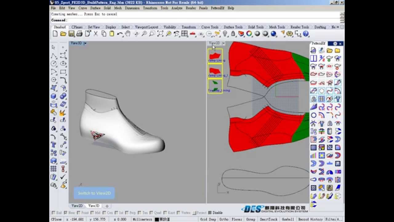 Build 2d pattern from 3d panel - YouTube