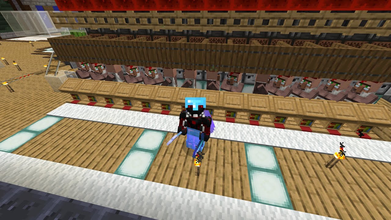 Villager farming simulator Minecraft 1.15.2 trading hall (rediff live ...