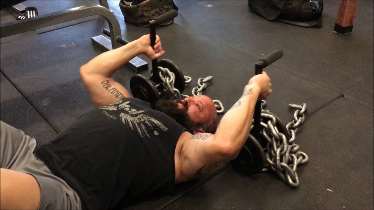 OBB Power Handles Tricep Extensions with chains - YouTube