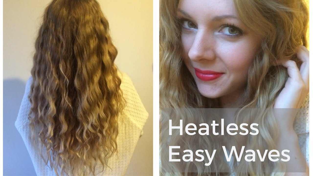 Easy Heatless Waves / A Girl's World Hair & Beauty - YouTube