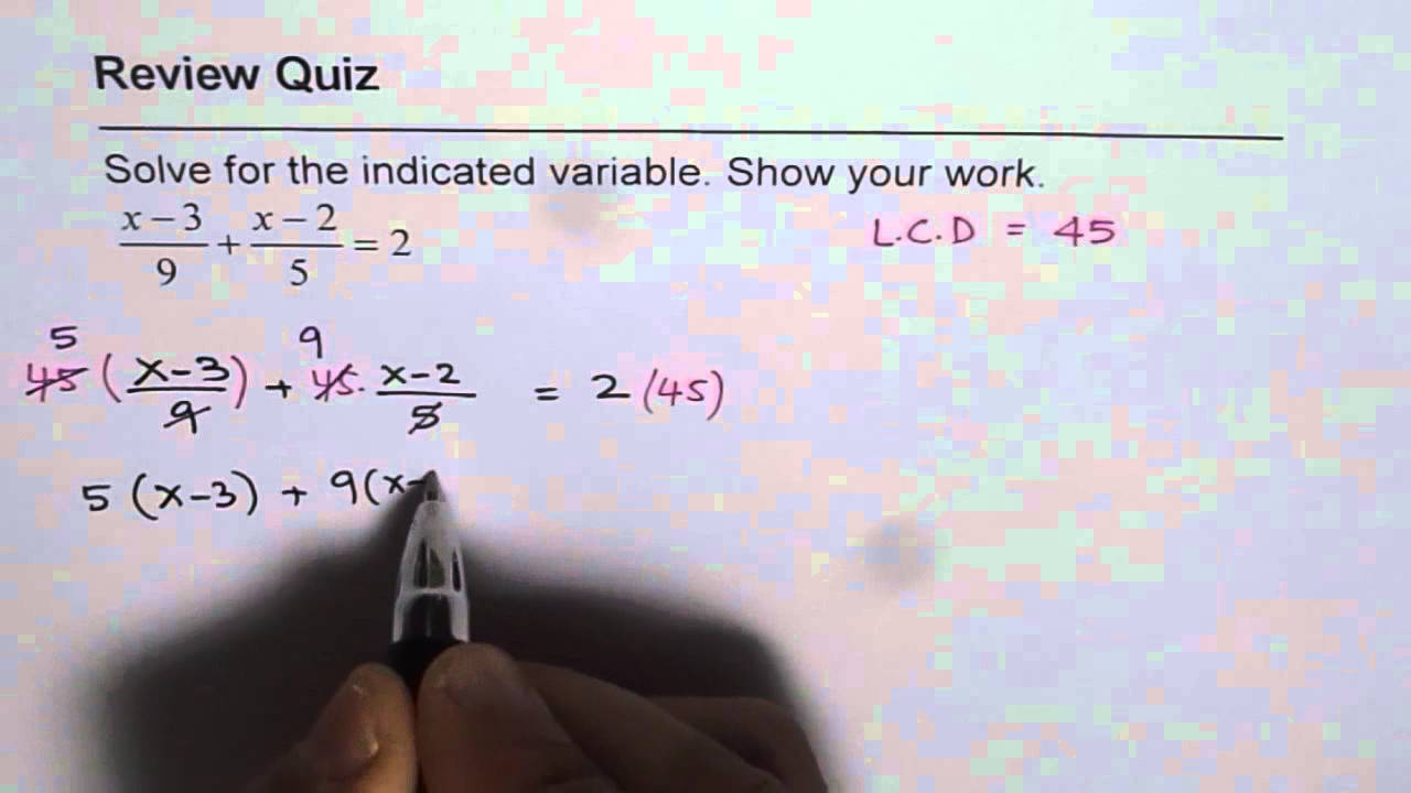 Solve and Check Equation - YouTube