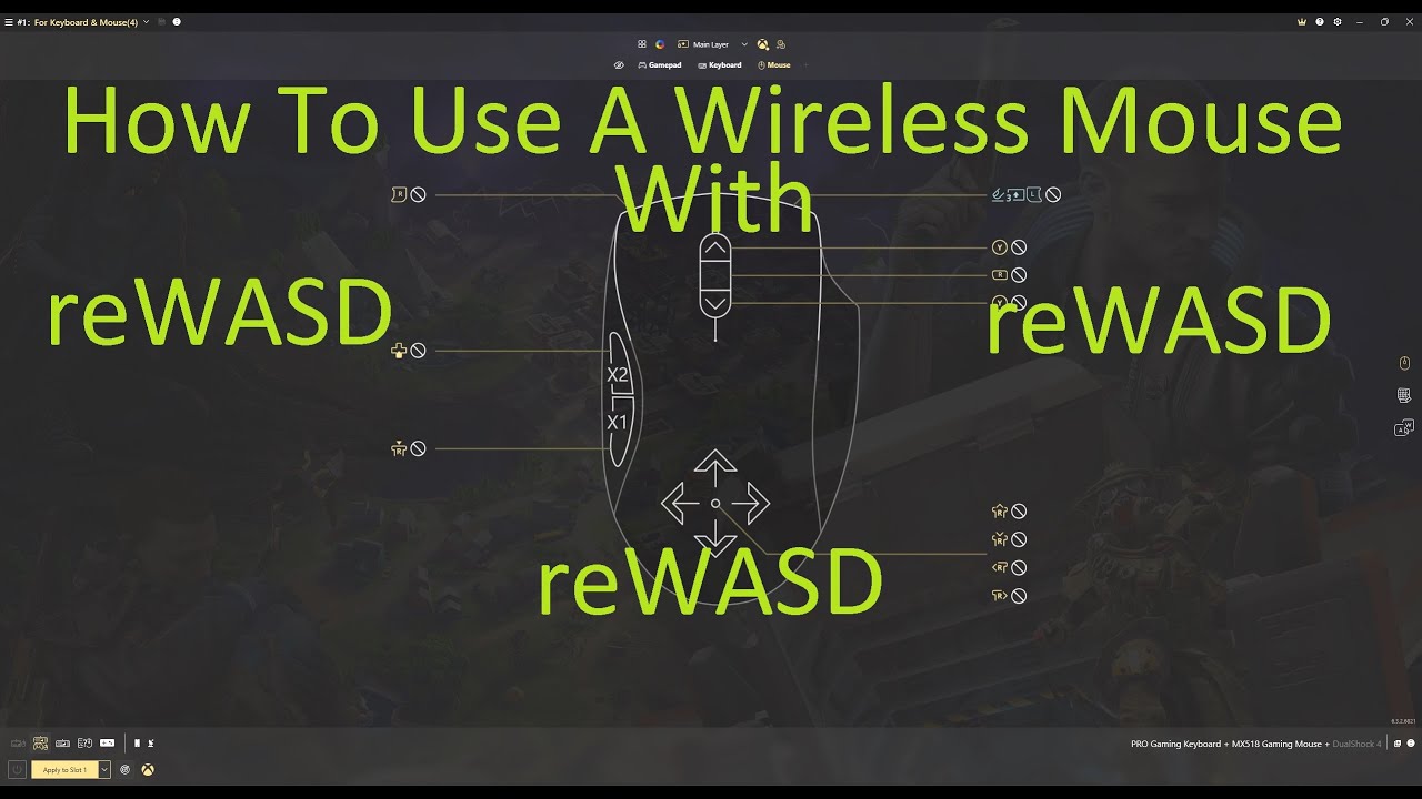 How to use a wireless/wired MOUSE with reWASD + warzone gameplay with ...