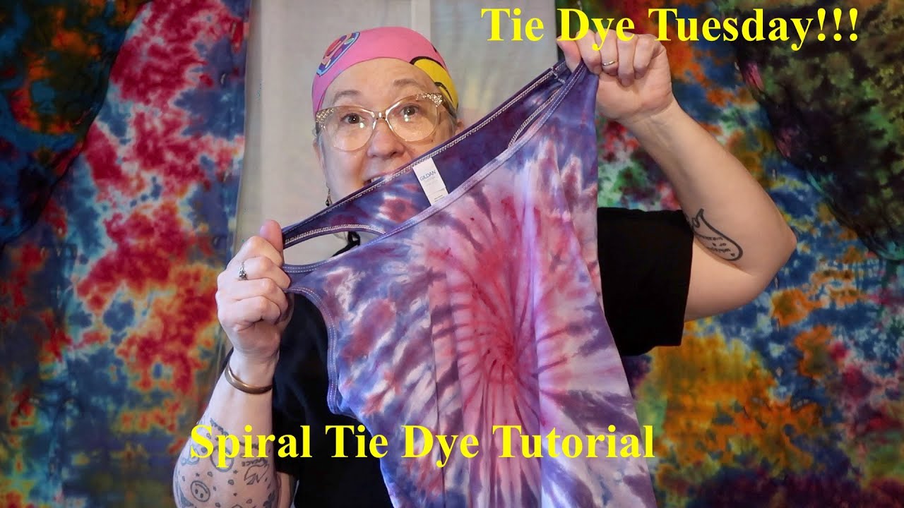 Tie Dye Tuesday! - Spiral Tie Dye How To - YouTube