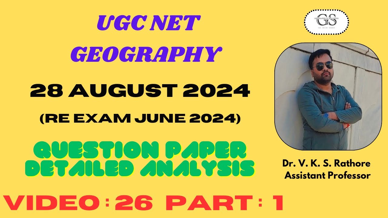 Video: 26 || NET August 2024 || Part 1 || Detailed Solution of ...