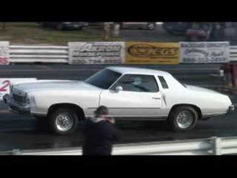1973 Monte Carlo Drag Race Wheelie - YouTube