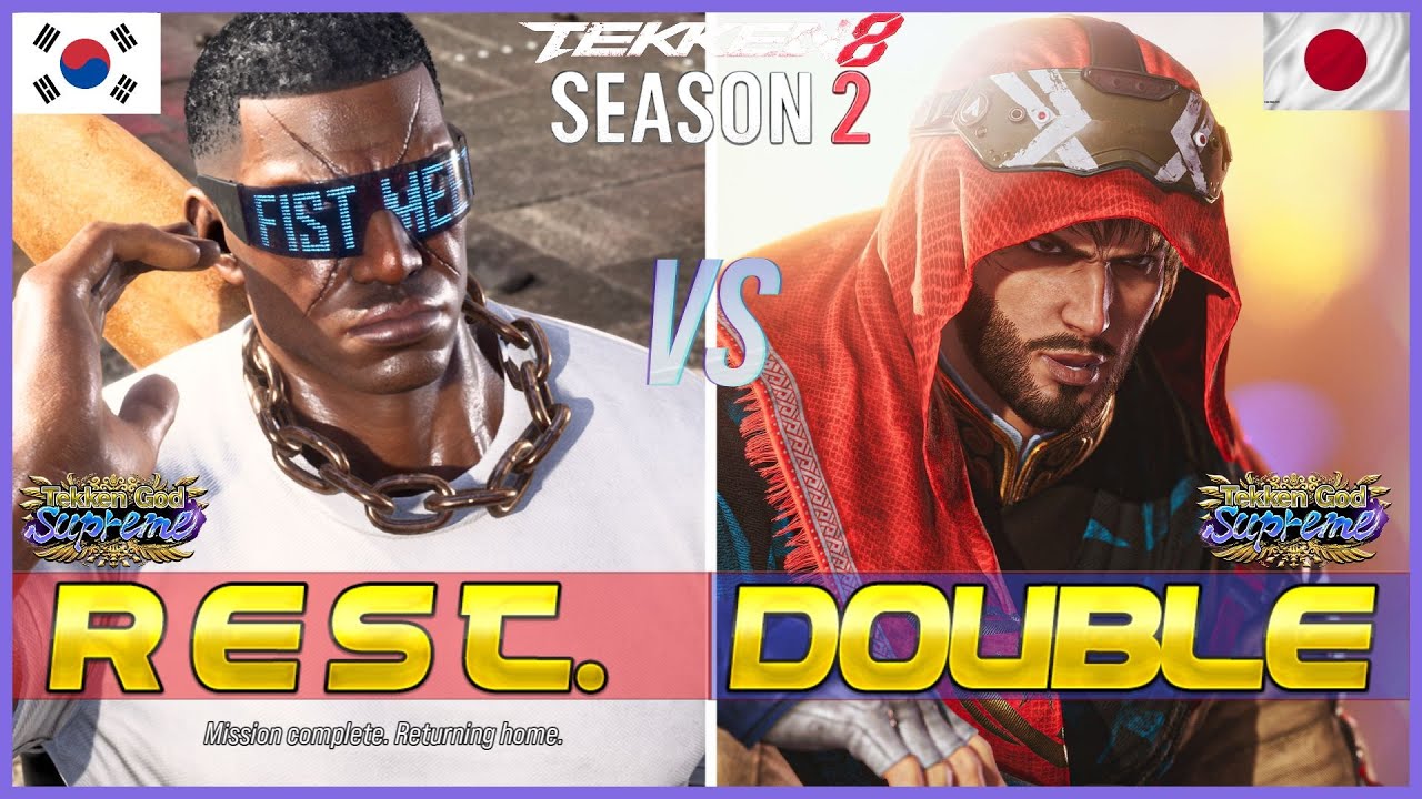 Tekken 8 REST (Raven) Vs DOUBLE (Shaheen) T8 High Level Gameplay - YouTube