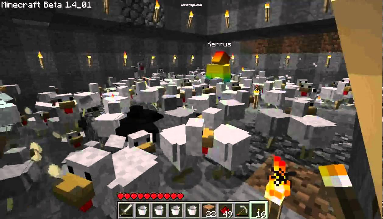 Fried Chicken. Minecraft Style. - YouTube