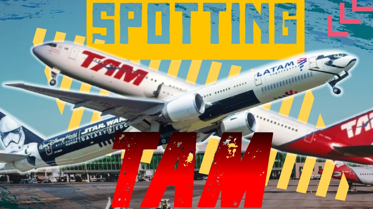 AVIÕES da TAM / LATAM - AIRBUS A320 (PT-MZY) BOEING 767 e BOEING 777 ...