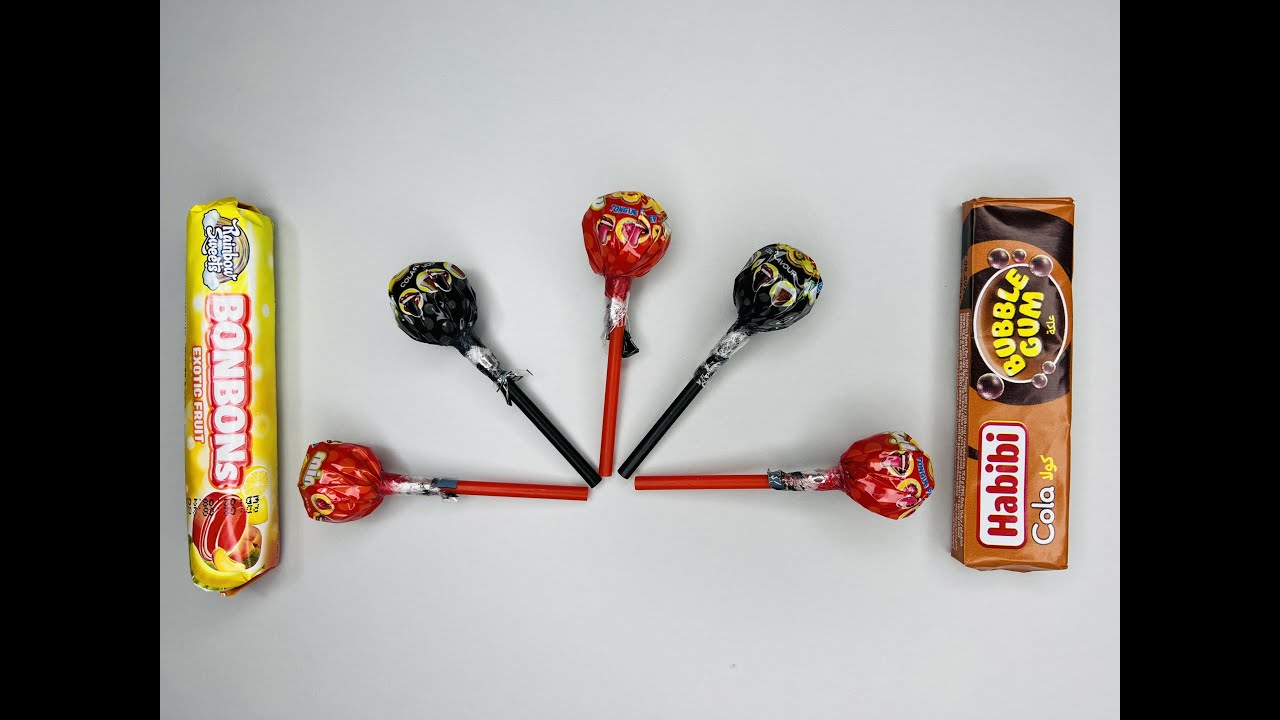 Fascinating video #72 How to unpack Habibi Bubble Gum, Mini Chupa Chups ...