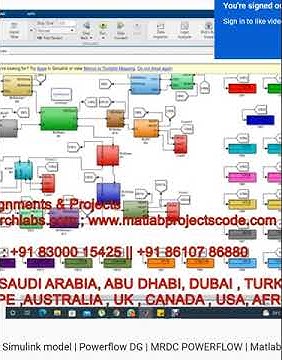 Power flow DG Microgrid Simulink model | Powerflow DG | MRDC POWERFLOW | Matlab Simulink - YouTube