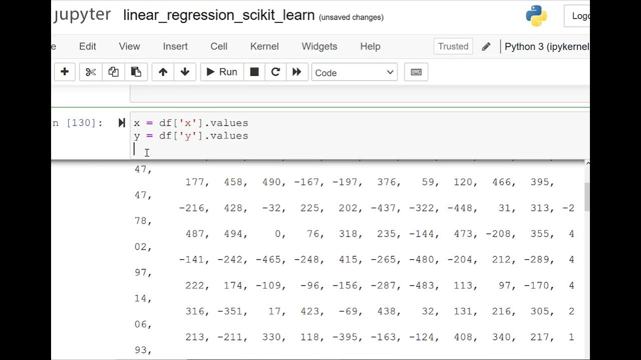 Sci-kit Learn Linear Regression - YouTube