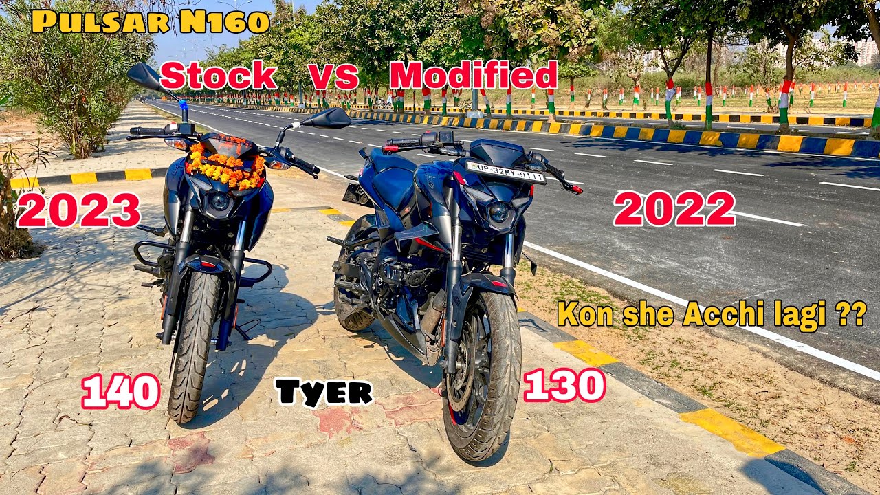 Pulsar N160 Modified 2022 Vs Stock 2023 || Modification Kerwane Se ...