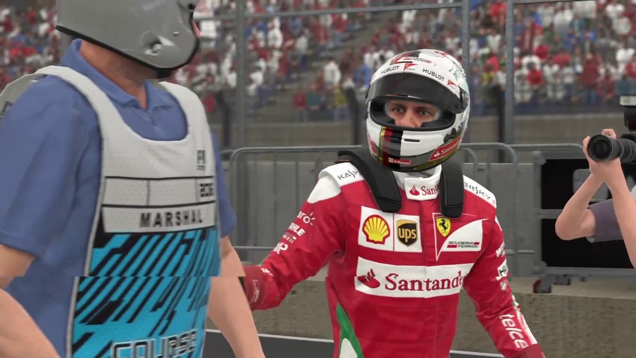 Nice F1 Fight +CRASH - YouTube