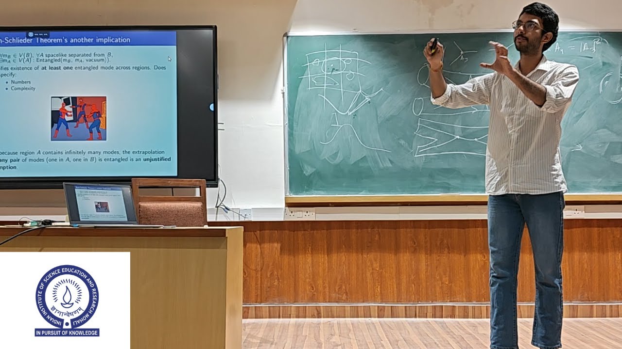 Quantum Entanglement and Quantum Field Theory (IISER Mohali) - YouTube