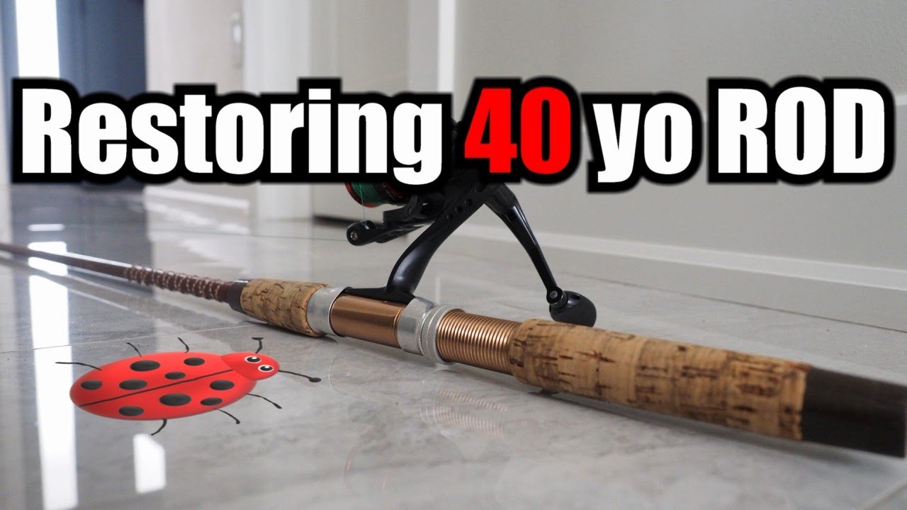 Simple restoration of a 40 year old fishing rod - YouTube