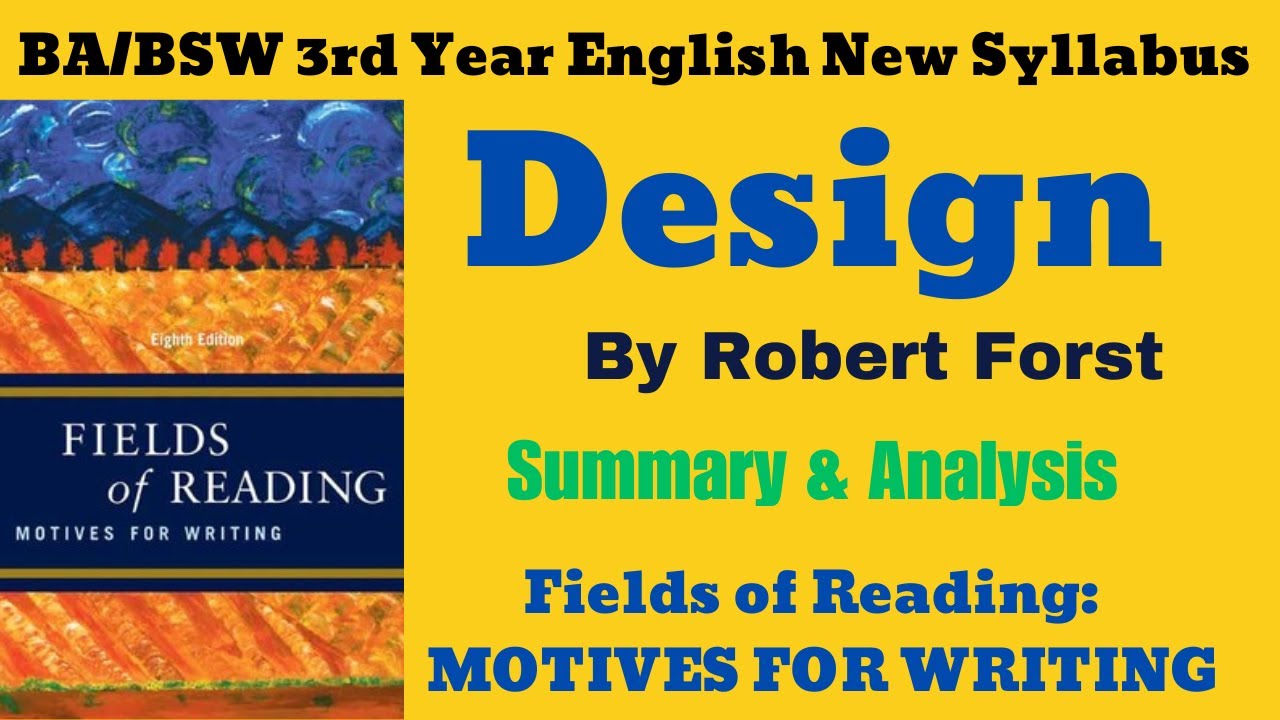 Design - a poem by Robert Frost || BA/BSW 3rd Year Compulsory English ...