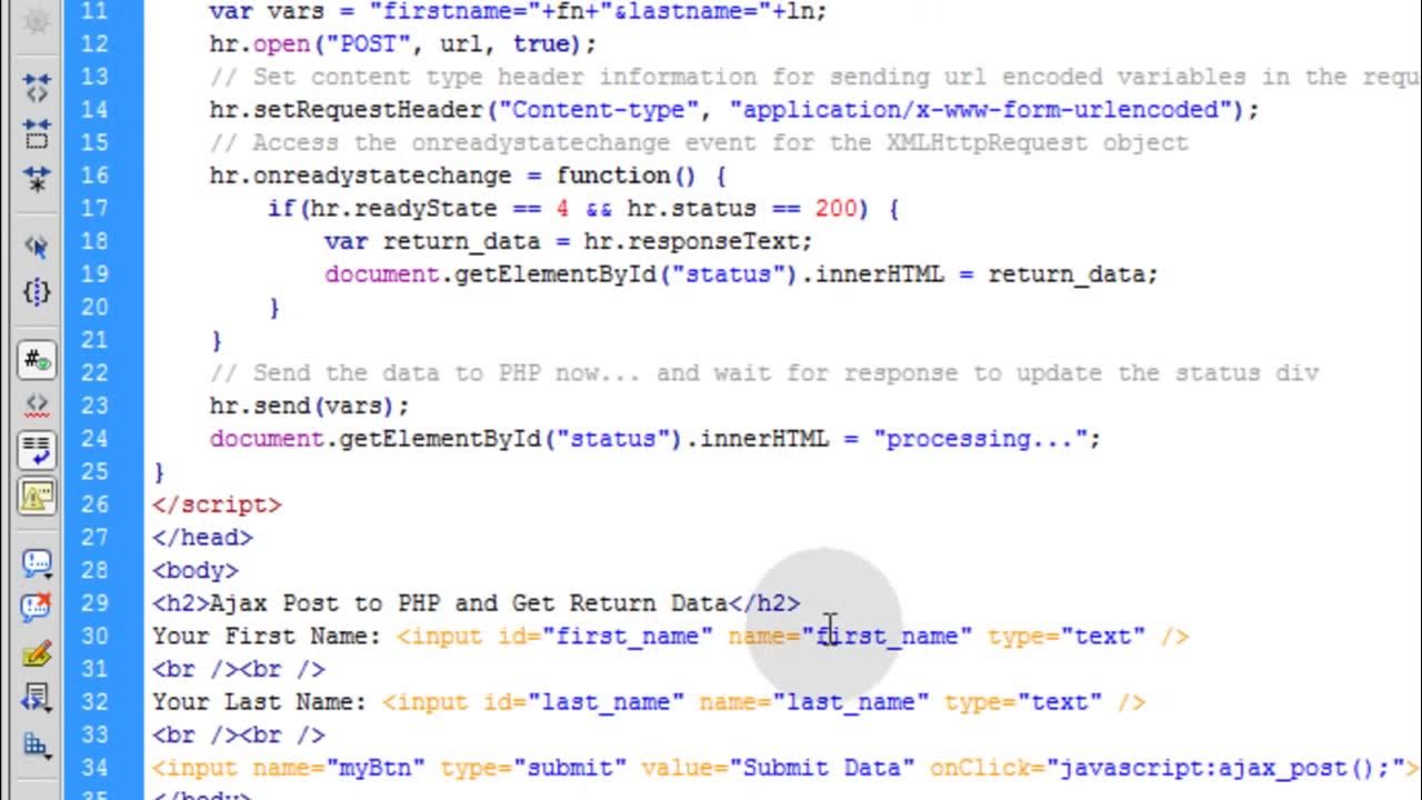 Ajax Tutorial Post To Php File XMLHttpRequest Object Return Data ajax-tutorial-post-to-php-file-xmlhttprequest-object-return-data