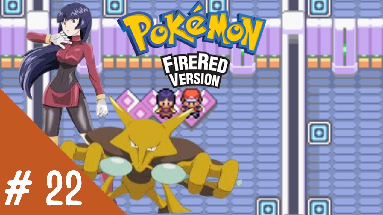 Lets play Pokémon FireRed | Ep.22 | Gym Leader Sabrina | - YouTube