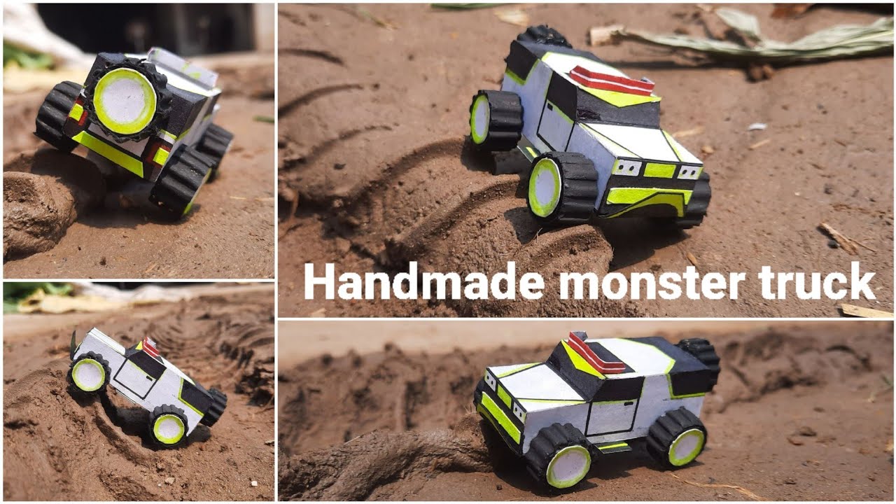 How to make monster truck / car with paper based on future😮/#monstercar ...