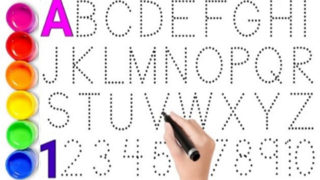 abc & 123 Writing Collection along the Dotted Line for Toddlers & Kids ...