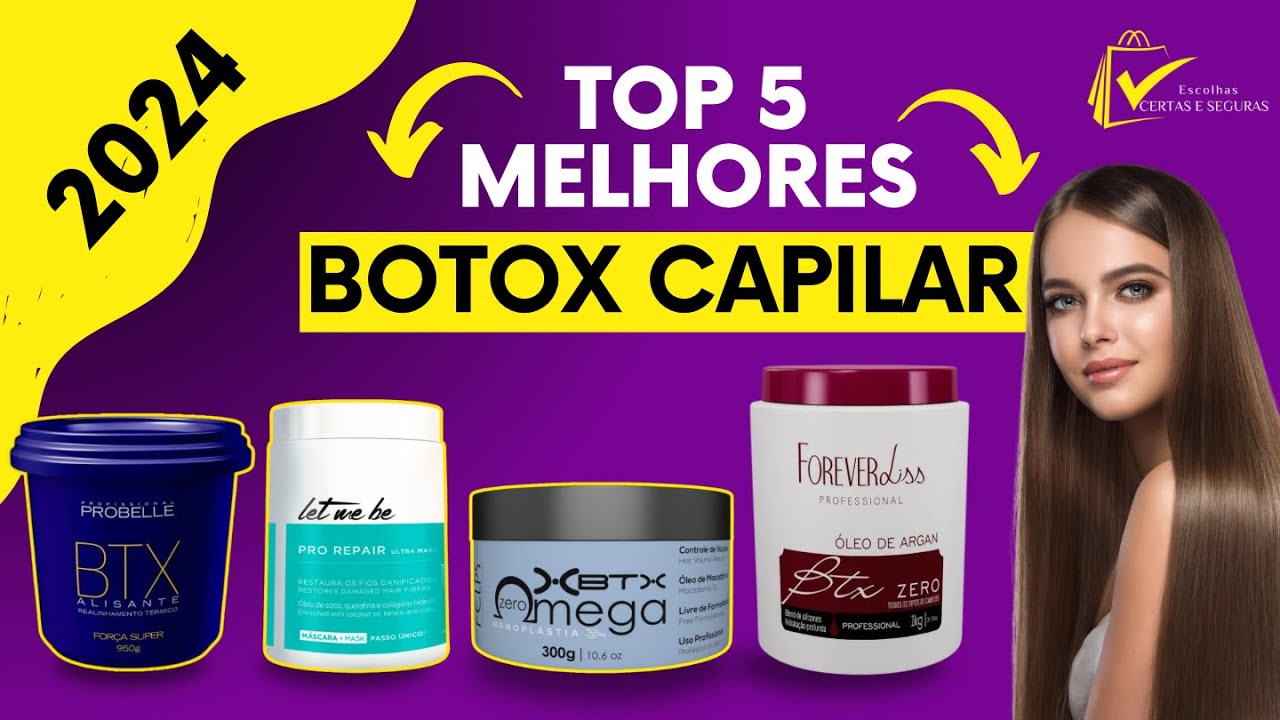 TOP 5 Melhores BOTOX CAPILAR de 2024! BOTOX no cabelo | BOTOX SEM ...