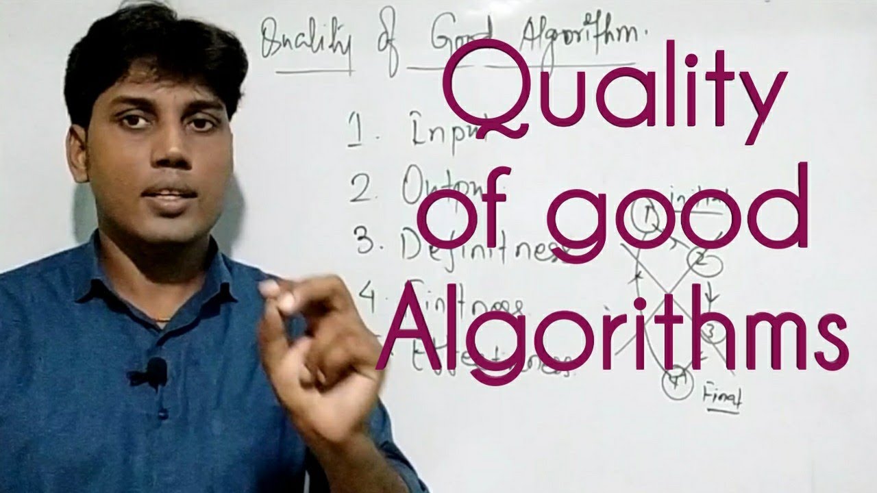 Quality Of Good Algorithms Ll How To Write Algorithm Youtube 5293