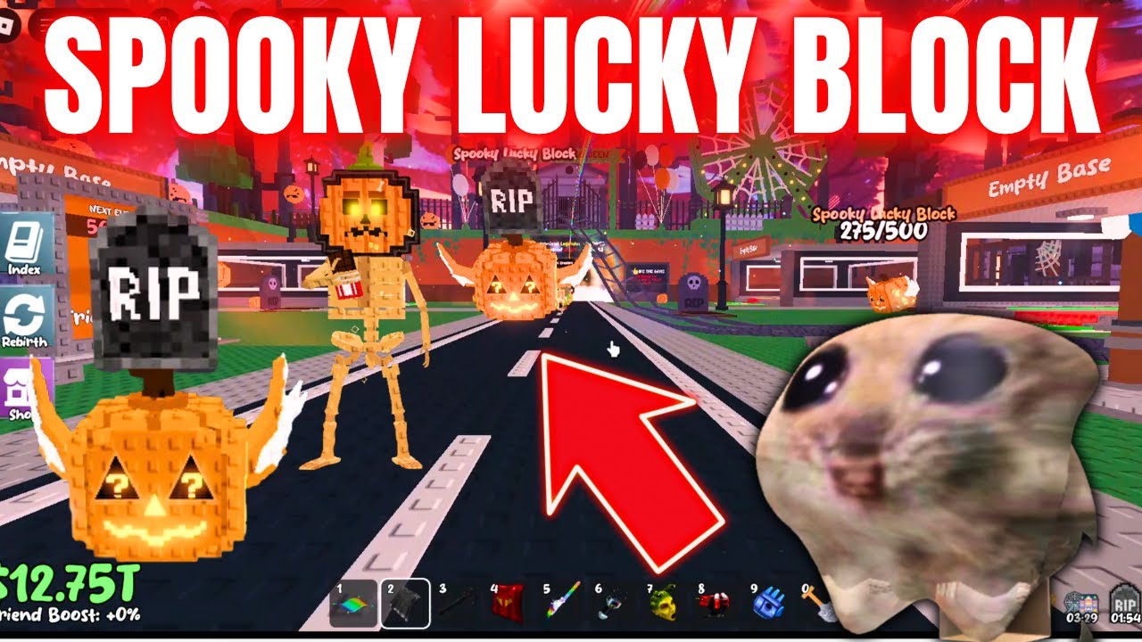 Stole new SPOOKY LUCKY BLOCKS! 🎃 New Halloween Brainrots in Steal a ...