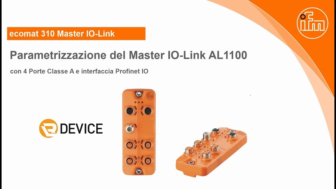 How to: Parametrizzazione del Master IO-Link AL1100 - YouTube