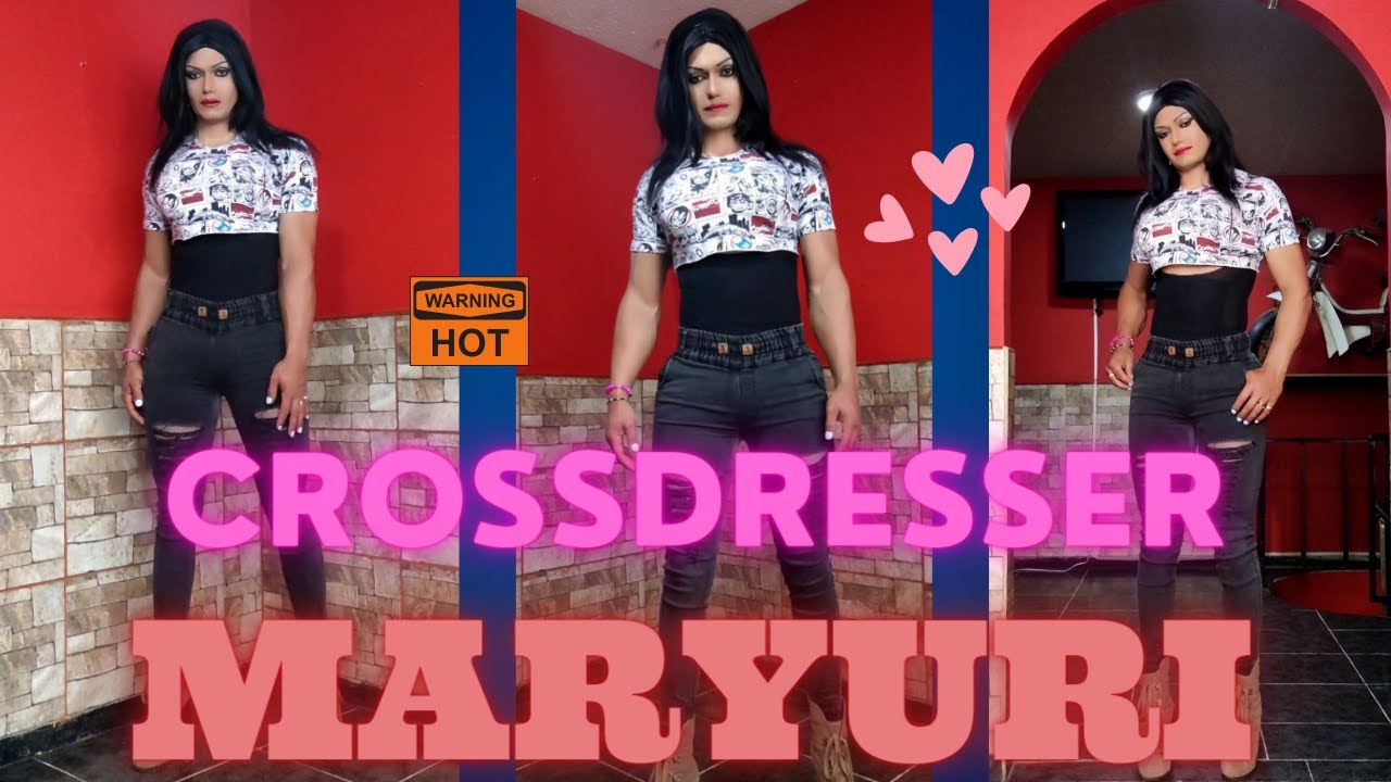 CROSSDRESSER MARYURI IN JEANS AND SHORT BLOUSE😊 - YouTube