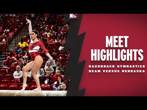 Highlights: Beam Versus Nebraska | RAZORBACK GYMNASTICS - YouTube