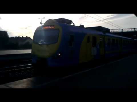 EN57AL-1324 z pociągiem 50301 - YouTube