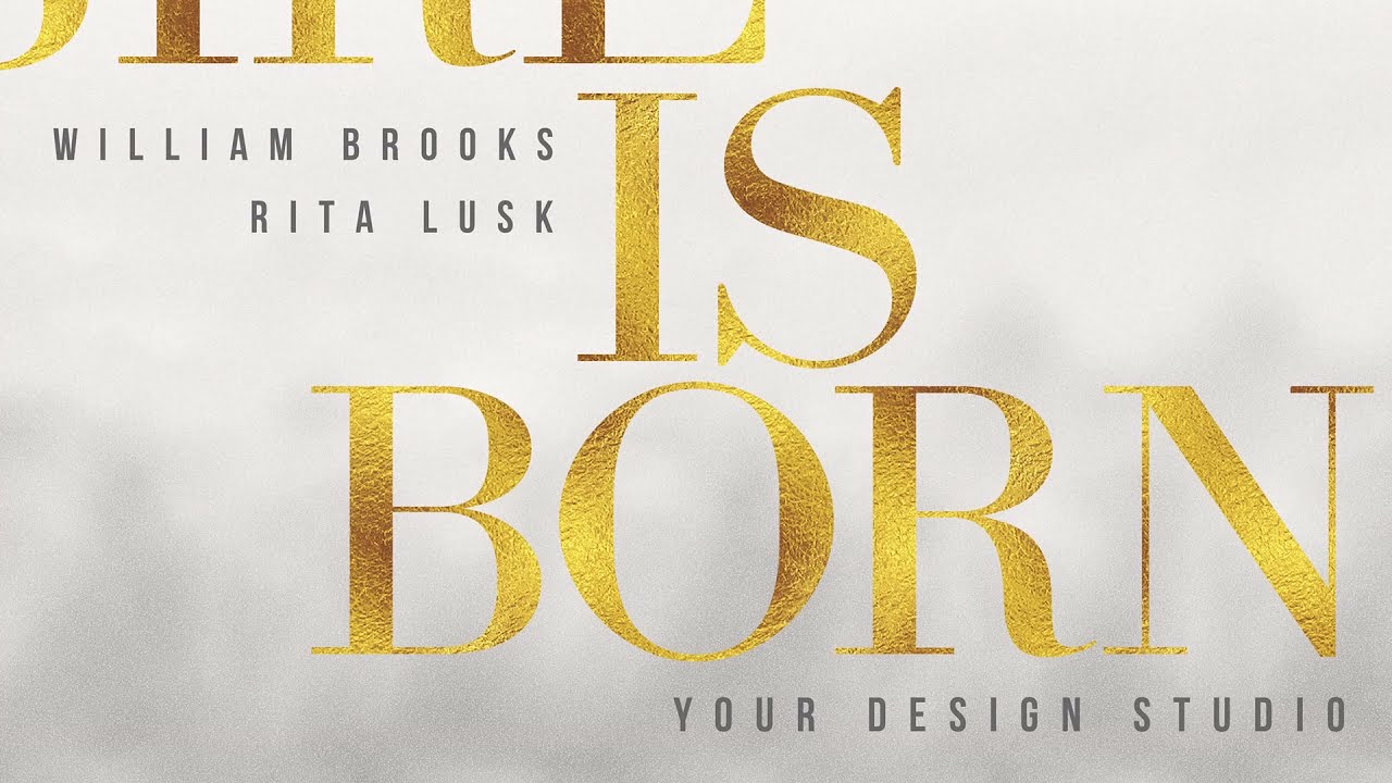 A Star is Born Logo Style - Photoshop Text Effect - YouTube