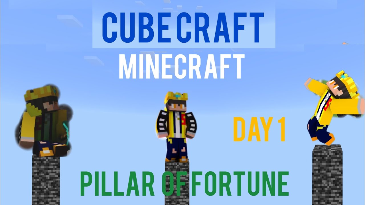 I am trapped in bedrock pillars | Minecraft cube craft server| server ...