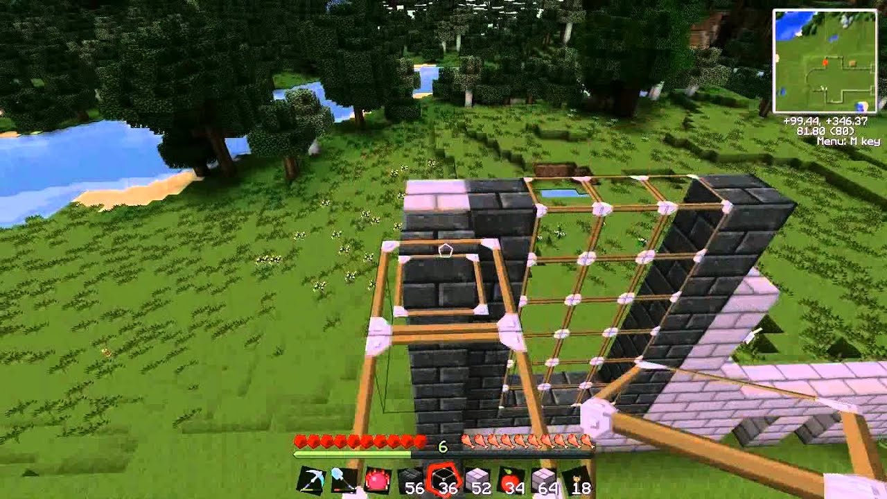 Minecraft Tekkit - Equivalent Exchange - 12 Building Cathedral First Quarter - YouTube