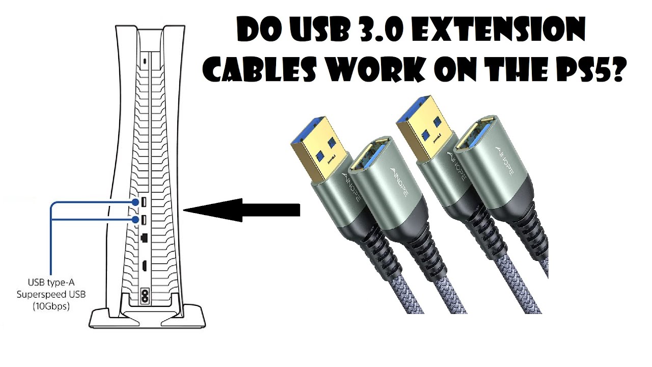 Do USB 3.0 Extension Cables Work with the PS5? - YouTube